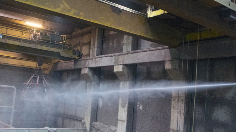 Biological odor control with turbine