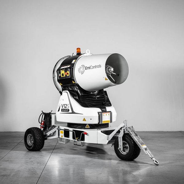 Dust suppression & abatement methods with water mist turbine